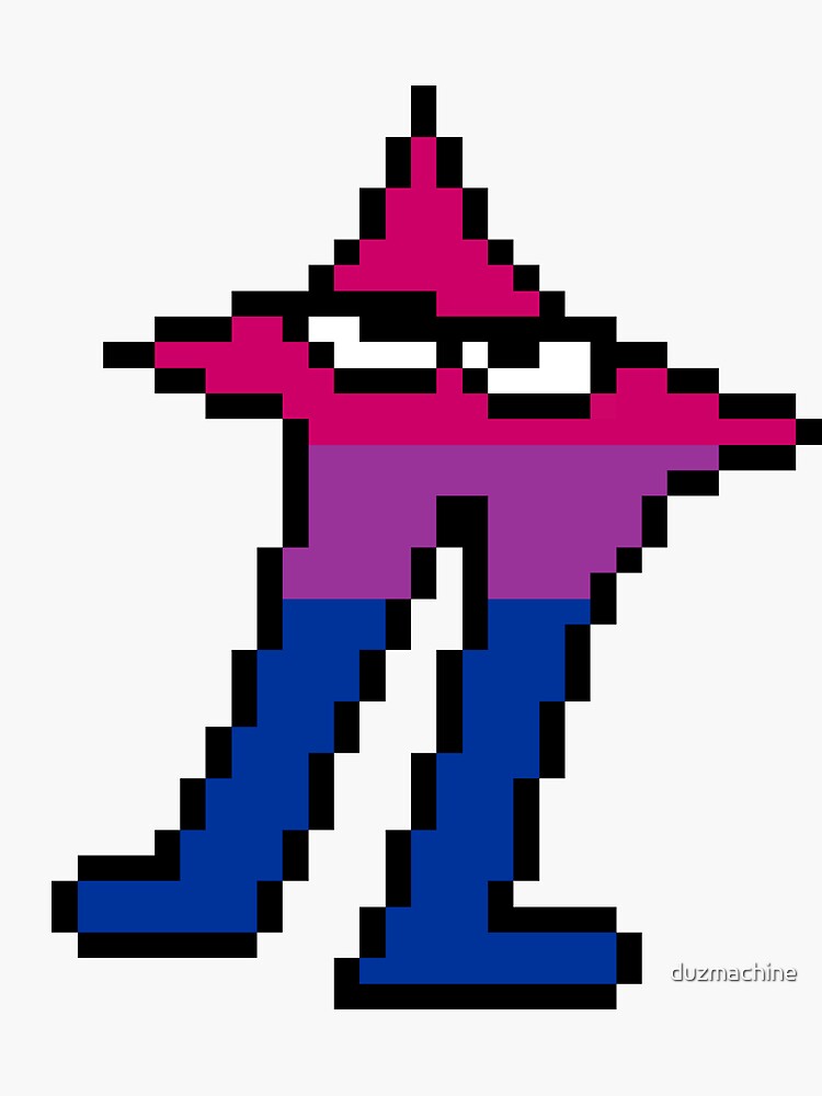 "Starwalker Pride Flag Deltarune | Bisexual" Sticker for Sale by ...