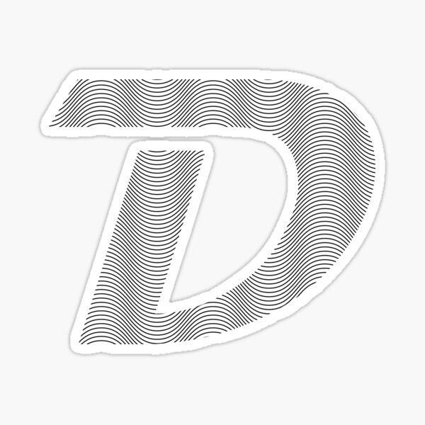 "Letter D" Sticker for Sale by ArinGhazarian | Redbubble