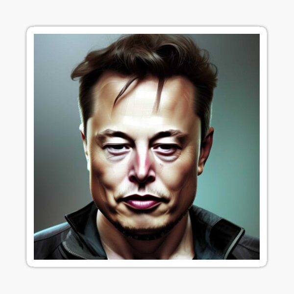 "Elon Musk" Sticker for Sale by GoogleArt1 | Redbubble