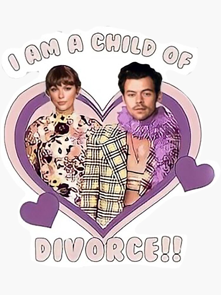 "child of divorce" Sticker for Sale by Betsymae | Redbubble