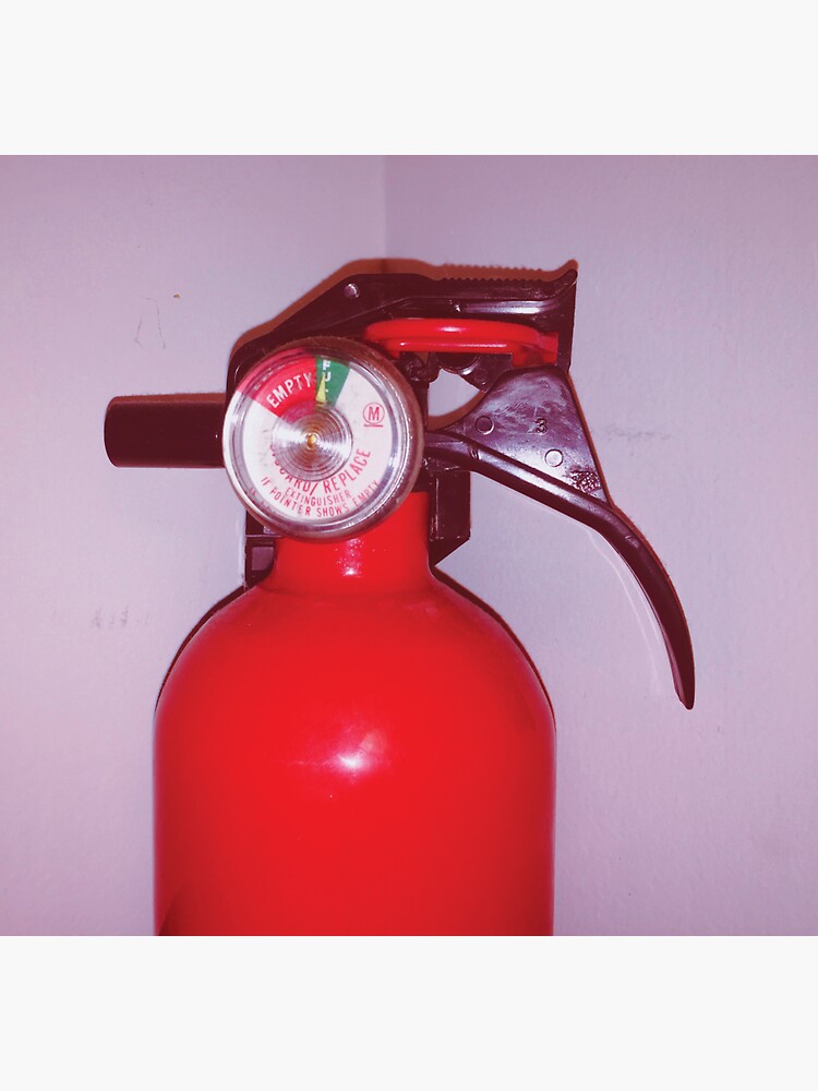 "Fire Extinguisher Print" Sticker for Sale by printplanet | Redbubble
