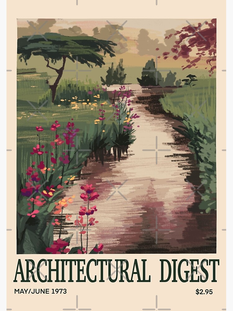 "Inspired in Architectural Digest vintage Cover 1973 May/June " Poster ...