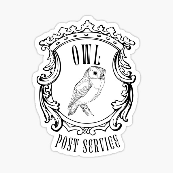 "OWL POSTAL SERVICE" Sticker for Sale by LunarPeachArts | Redbubble