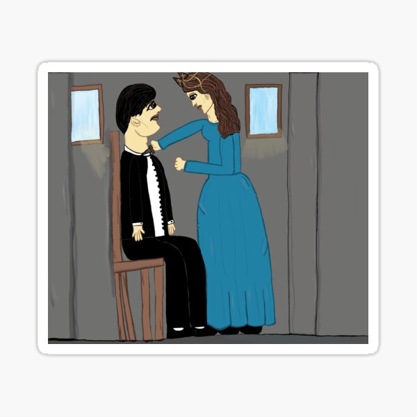 "Jude & Cardan part 2" Sticker for Sale by Emmadagnyart | Redbubble