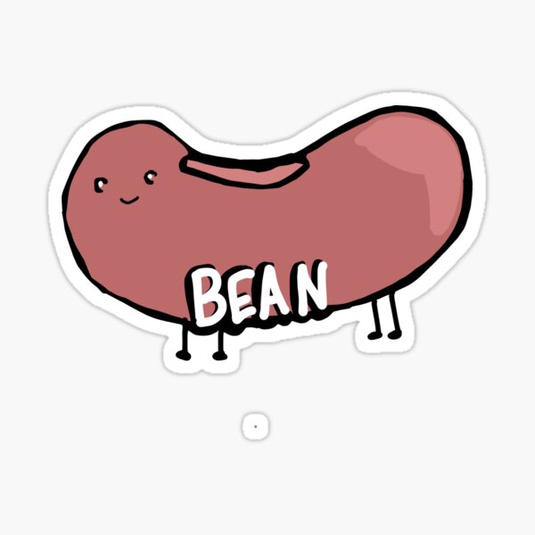 "Mr. Beans" Sticker for Sale by EddiaMmm | Redbubble