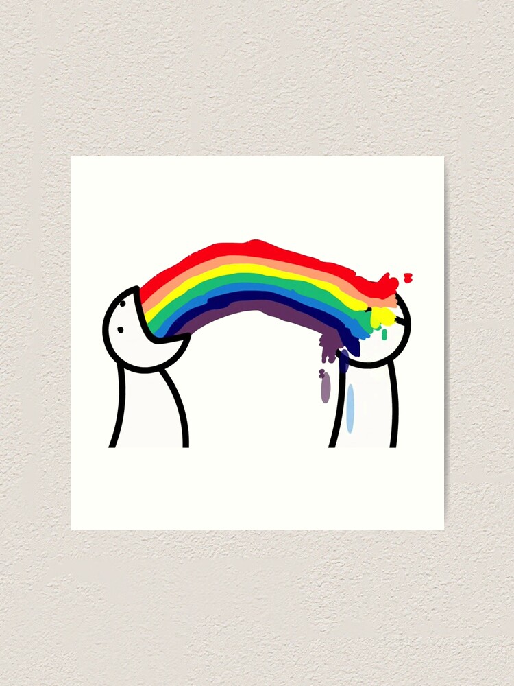 "asdf movie rainbow Items!" Art Print by Rolandurr | Redbubble