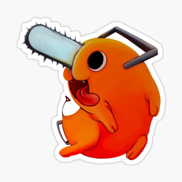 "Pochita chainsaw cute Demon Dog" Sticker for Sale by trentnin | Redbubble