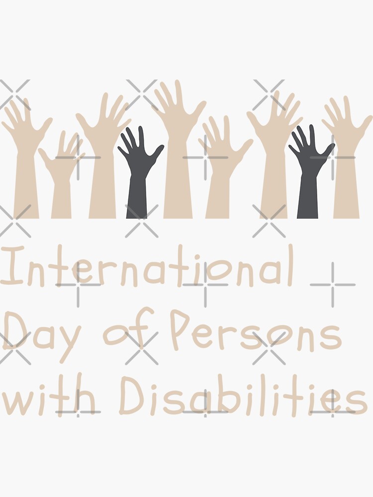 "International day of persons with disabilities" Sticker for Sale by ...