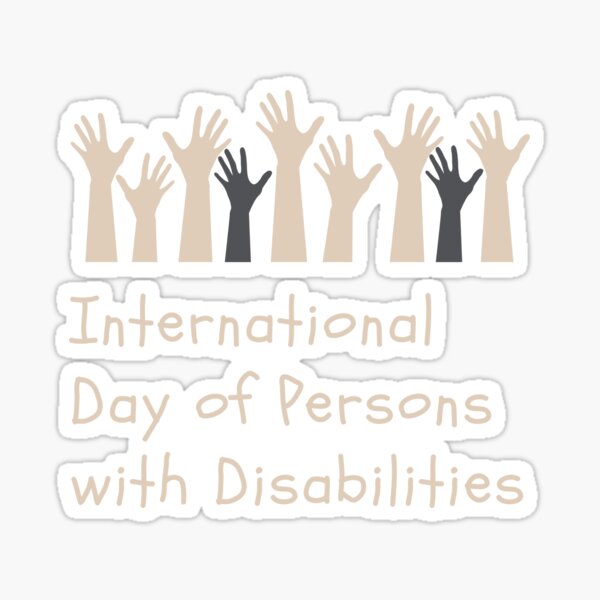 "International day of persons with disabilities" Sticker for Sale by ...