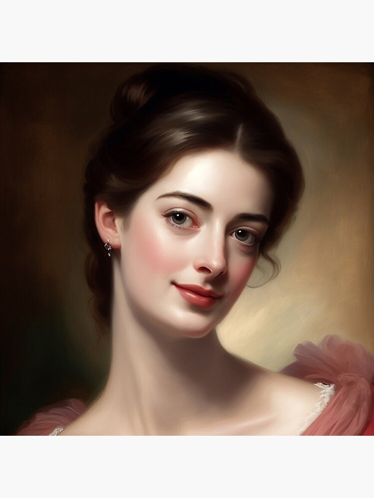 "Anne Hathaway x Mona Lisa" Poster for Sale by BMArtDesign | Redbubble