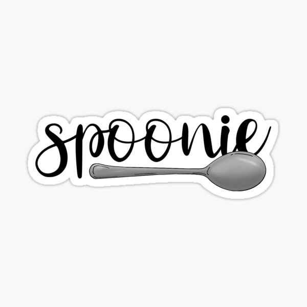 "Simplistic Spoonie" Sticker for Sale by alihilker | Redbubble