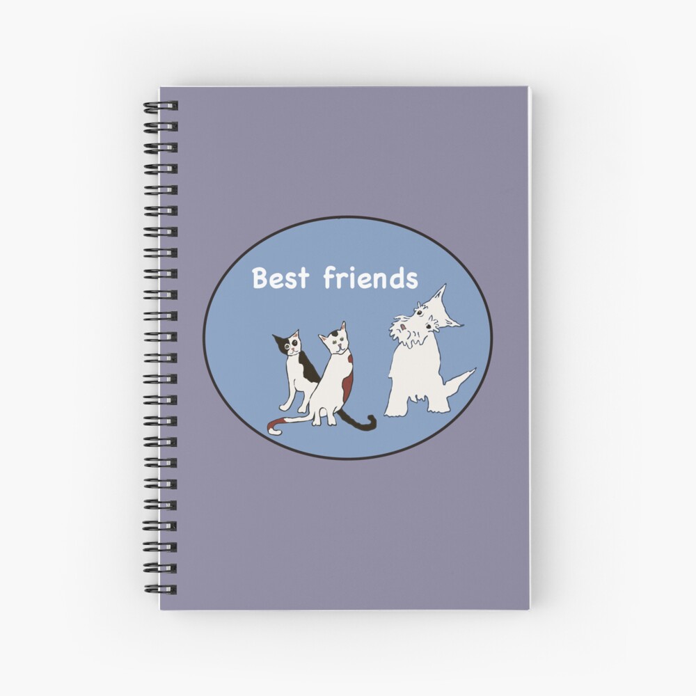 "Scottie Dog with his best cat friends" Sticker for Sale by Janpaints22 ...