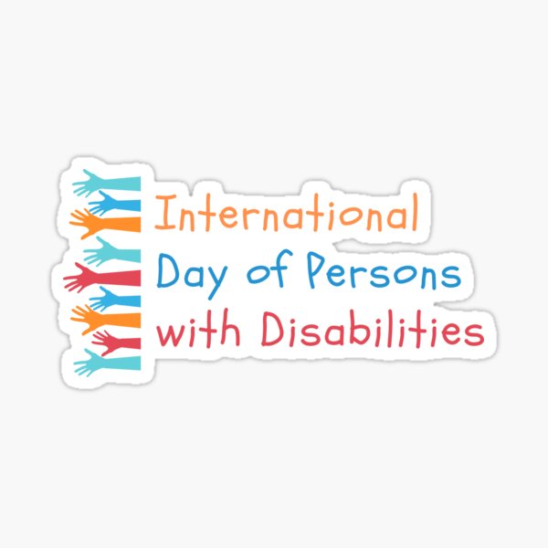 "International day of persons with disabilities" Sticker for Sale by ...