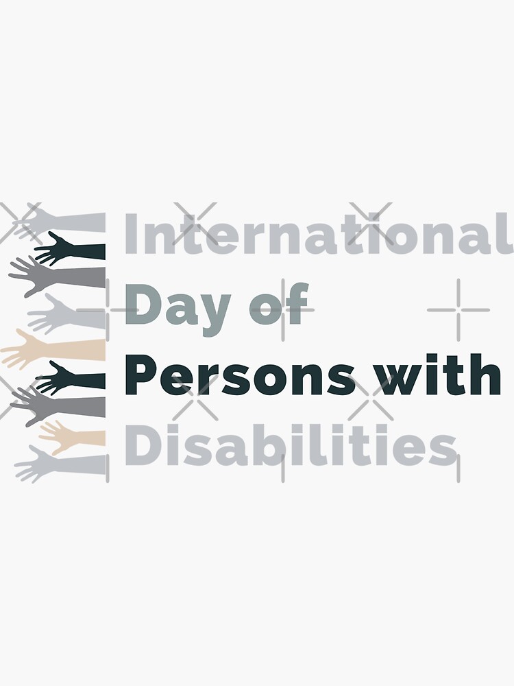 "International day of persons with disabilities" Sticker for Sale by ...