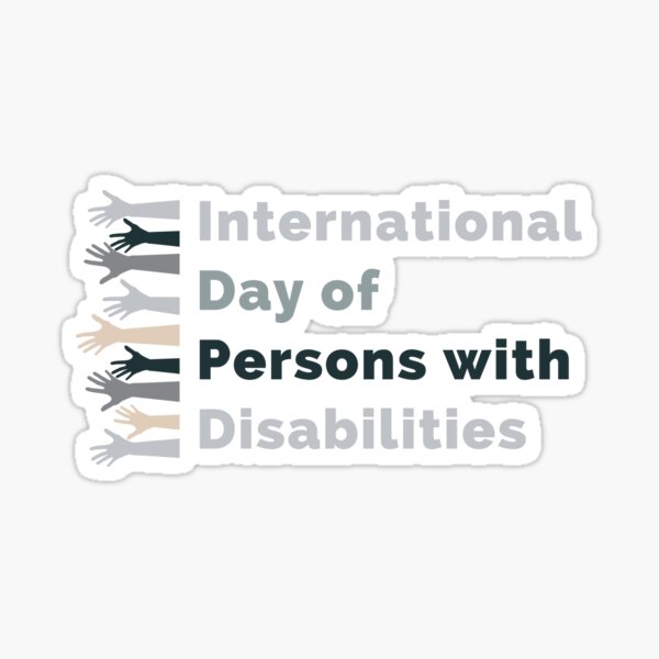 "International day of persons with disabilities" Sticker for Sale by ...