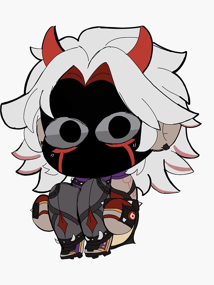 "Faceless Itto" Sticker for Sale by cellostarr | Redbubble