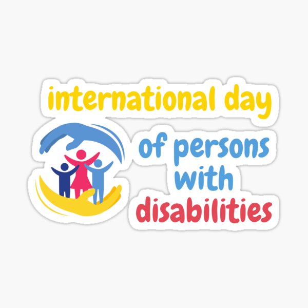 "International day of persons with disabilities" Sticker for Sale by ...