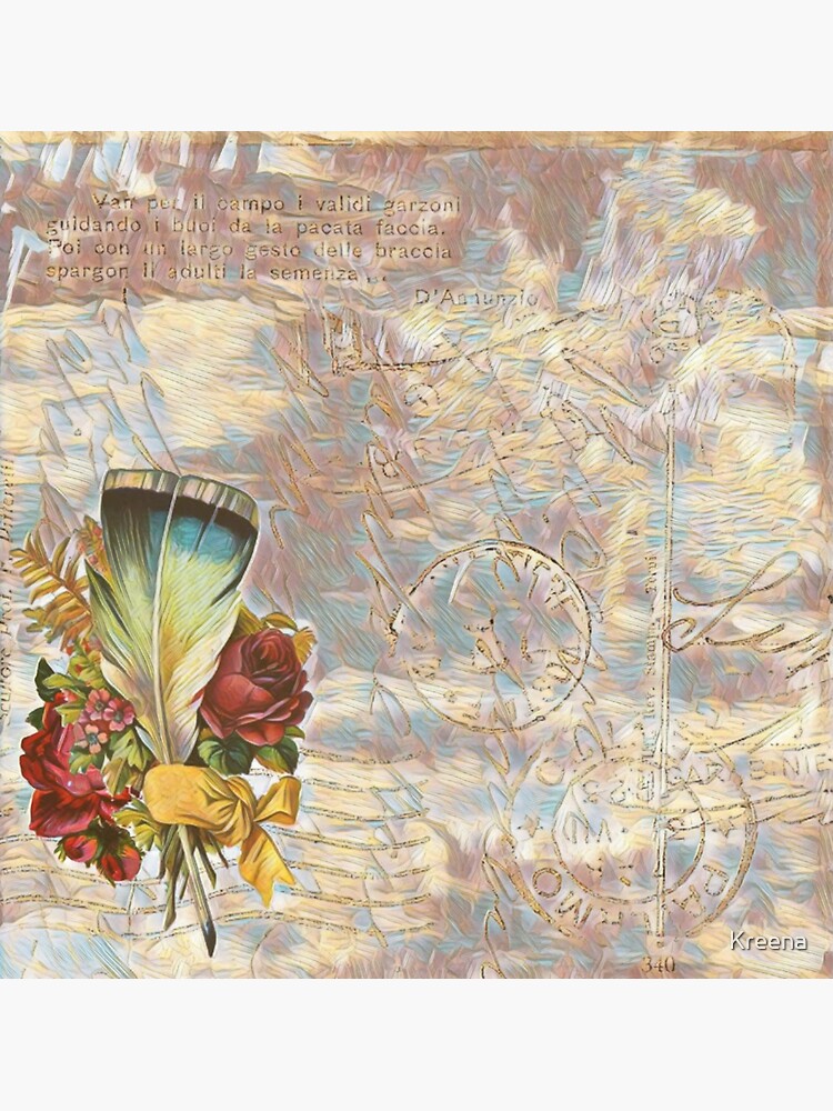 "Postage Note Retro Vintage Collage | 1950s | Maroon" Sticker for Sale ...