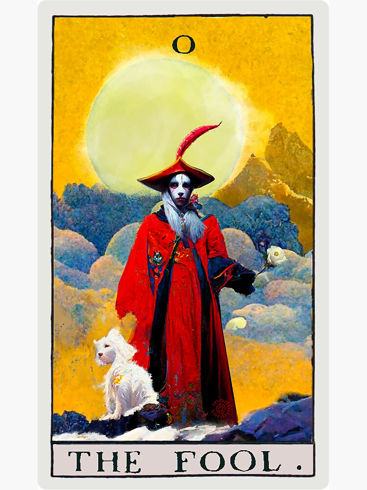 "The Fool" Sticker for Sale by NohoSkies | Redbubble
