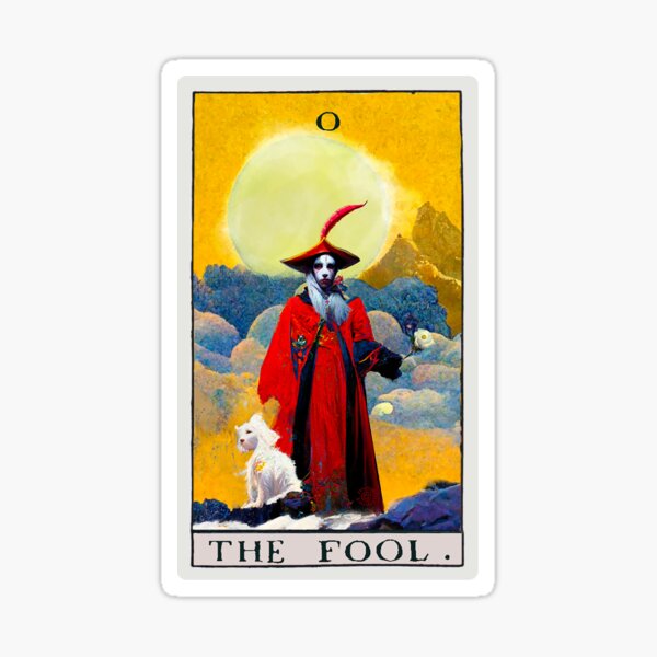"The Fool" Sticker for Sale by NohoSkies | Redbubble