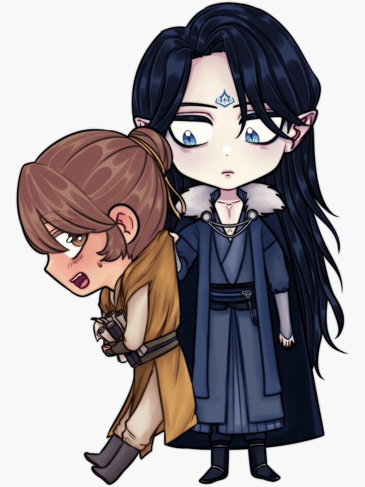 "Moshang Chibis" Sticker for Sale by popipurin | Redbubble