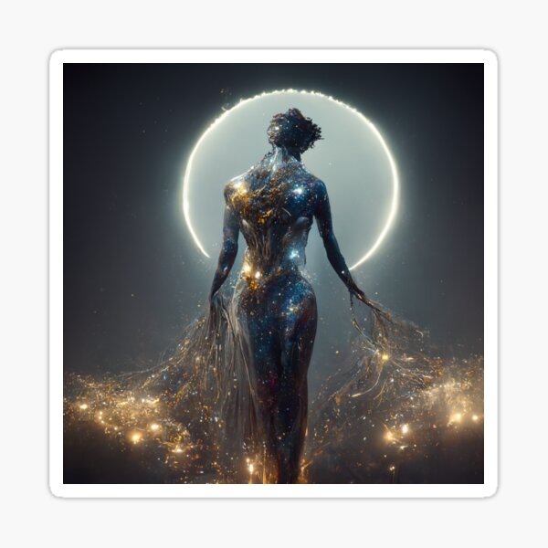 "A Celestial Goddess - Divine Beauty " Sticker for Sale by InsterDesign | Redbubble
