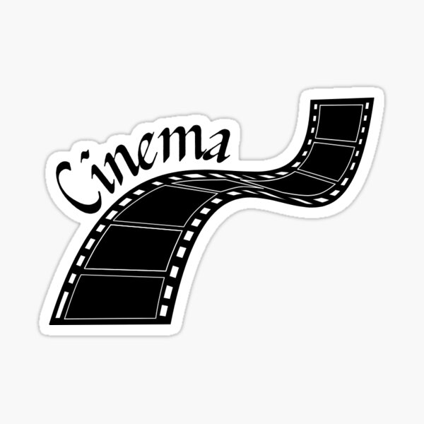 "Cinema" Sticker for Sale by LKfandomdesigns | Redbubble