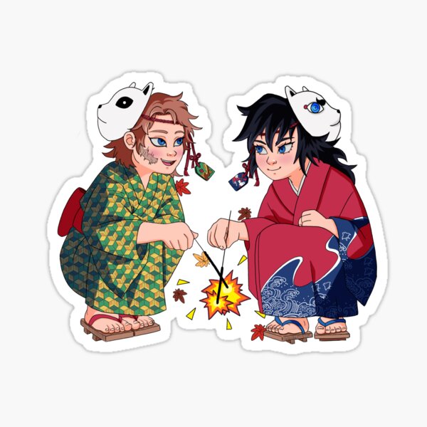 "Tomioka & Sabito - KNY - Night Parade Collection" Sticker for Sale by ...