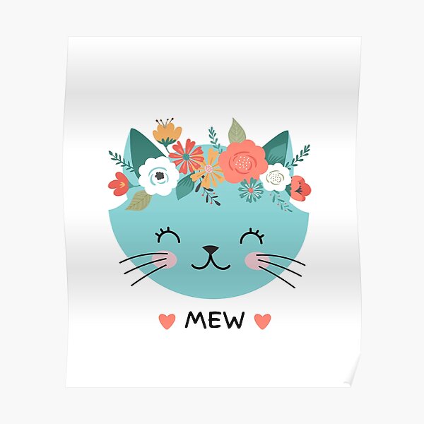 "Cutety cattie" Poster for Sale by goldenlolly1 | Redbubble
