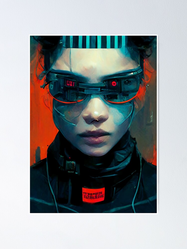 "Cyberpunk Hacker" Poster for Sale by DrB100 | Redbubble