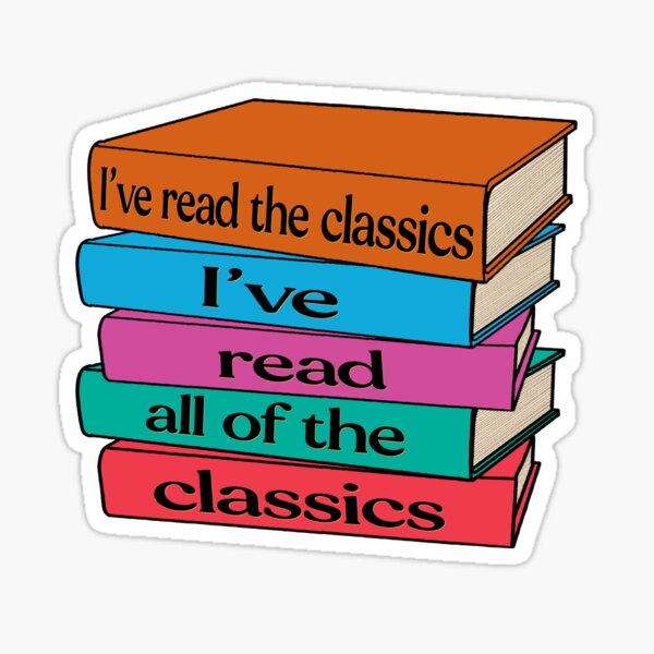 "the classics ACOTAR book stack - funny bookish kindle" Sticker for ...