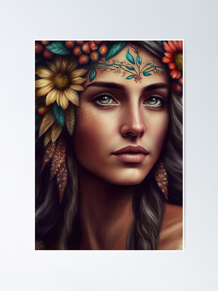 Boho Poster Divine Feminine Goddess Poster For Sale By Ssstringer