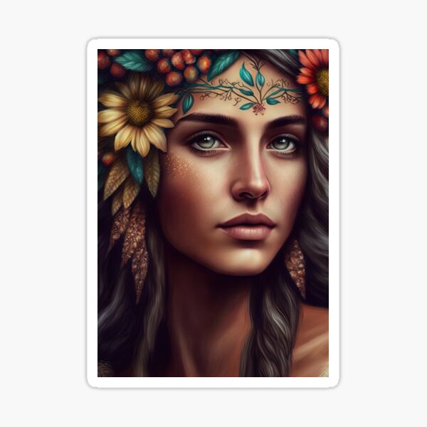 "Boho Poster | Divine Feminine | Goddess" Sticker for Sale by ...