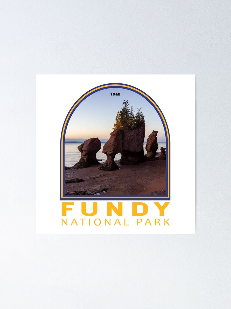 "Fundy National Park Canada Emblem" Poster for Sale by KrisSidDesigns ...