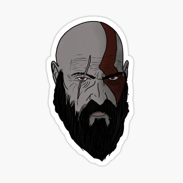 "Kratos approves " Sticker for Sale by Nimblecannibal | Redbubble