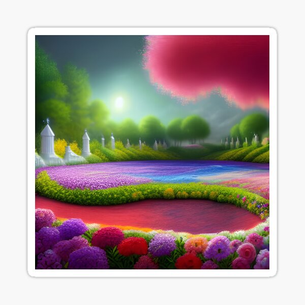 "Many monoliths stand sigil at the edge." Sticker for Sale by Toksee ...