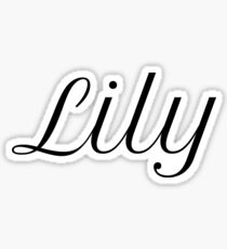 Lily Name Stickers | Redbubble