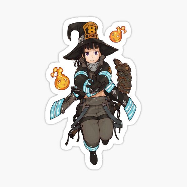 " Kotatsu Tamaki - Fire force" Sticker for Sale by MoEl-Art | Redbubble