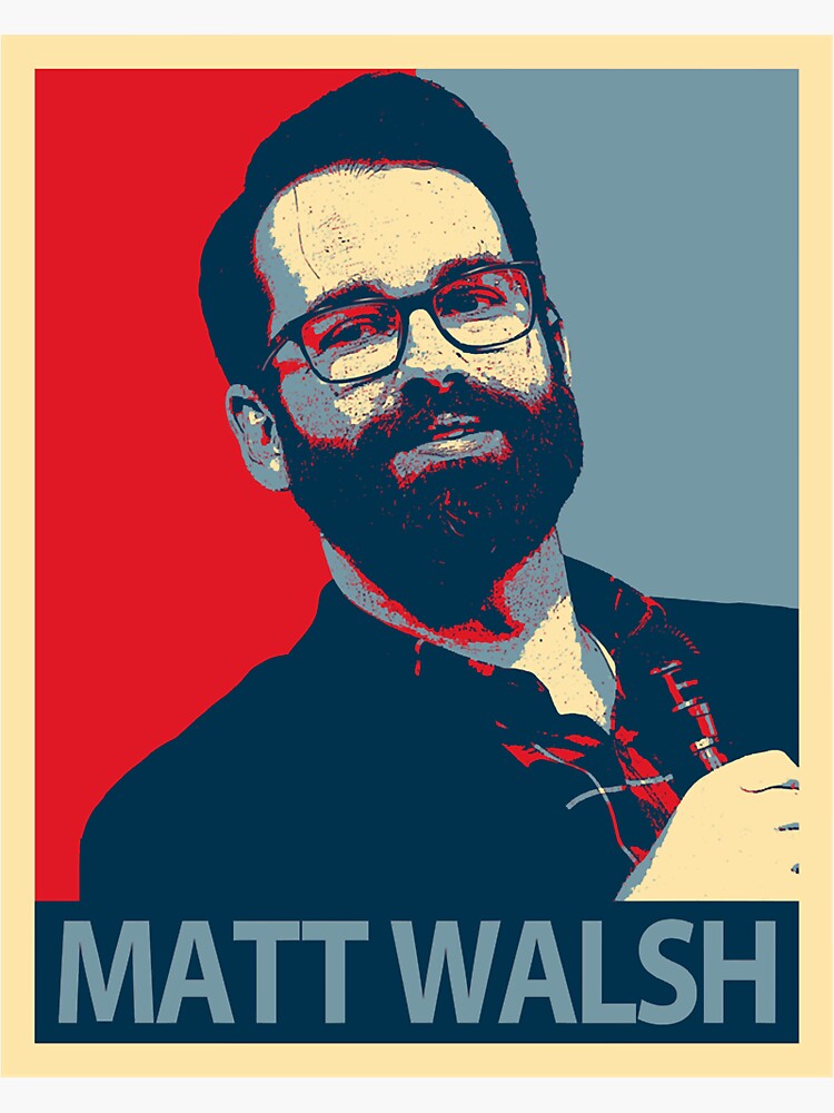 "Matt Walsh" Sticker for Sale by HutleHardFF | Redbubble