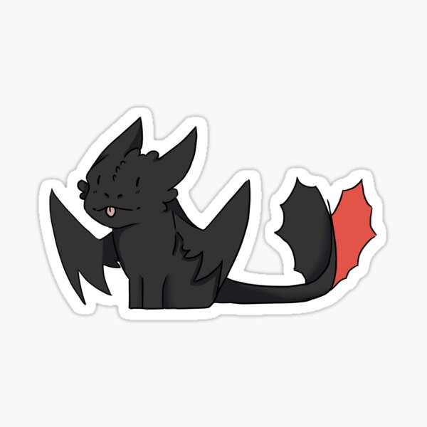 "Toothless blep" Sticker for Sale by BirdsongFlies2 | Redbubble