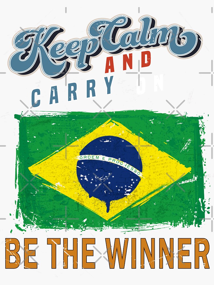 "Keep Calm and Carry on Be The Winner" Sticker for Sale by Islanr ...