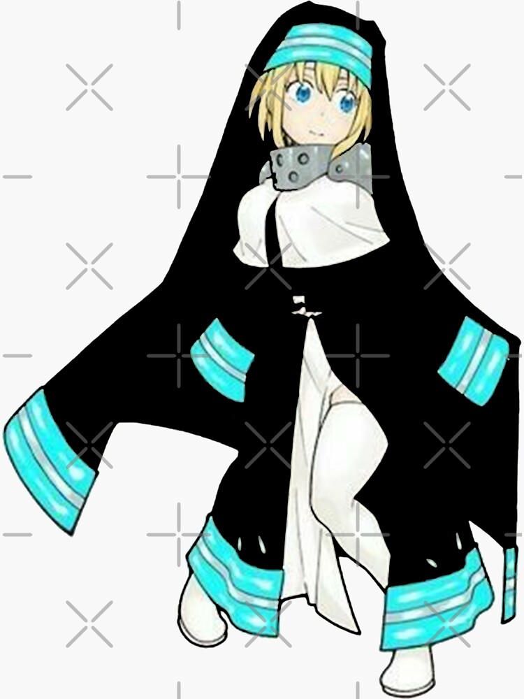 "Iris - Fire force" Sticker for Sale by MoEl-Art | Redbubble