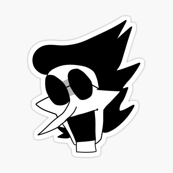 "Depressed Spamton" Sticker for Sale by LazyboxP | Redbubble