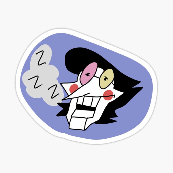 "Sleepy Spamton" Sticker for Sale by LazyboxP | Redbubble
