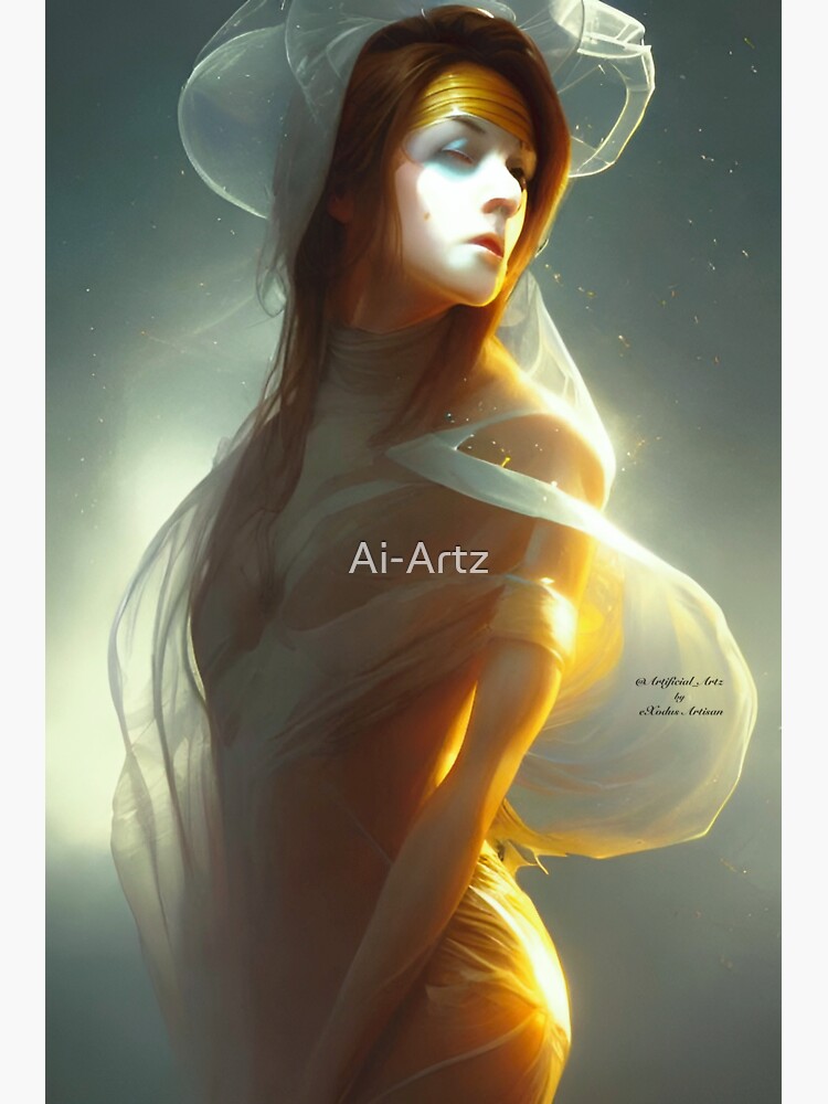 "Geisha of the Light" Sticker for Sale by Ai-Artz | Redbubble