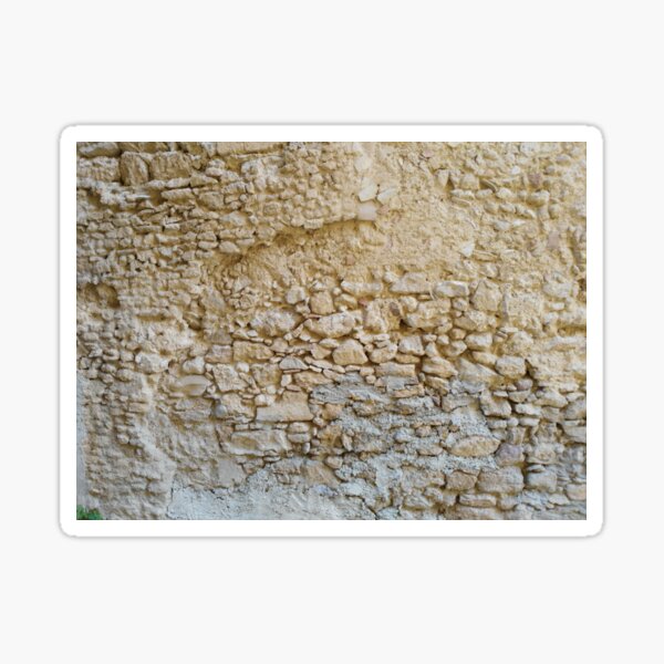 "limestone rock wall" Sticker for Sale by foxxya | Redbubble