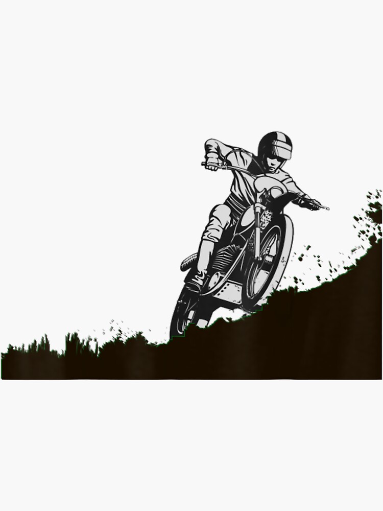 "Motocross Dirtbike Motorcycle Off-Road Bmx" Sticker for Sale by ...
