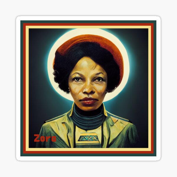 "Tribute to Zora" Sticker for Sale by Tenderchaos | Redbubble
