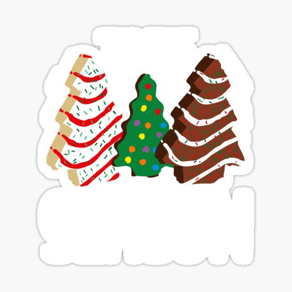 "Christmas tree cakes" Sticker for Sale by Lindsey-Gregg | Redbubble