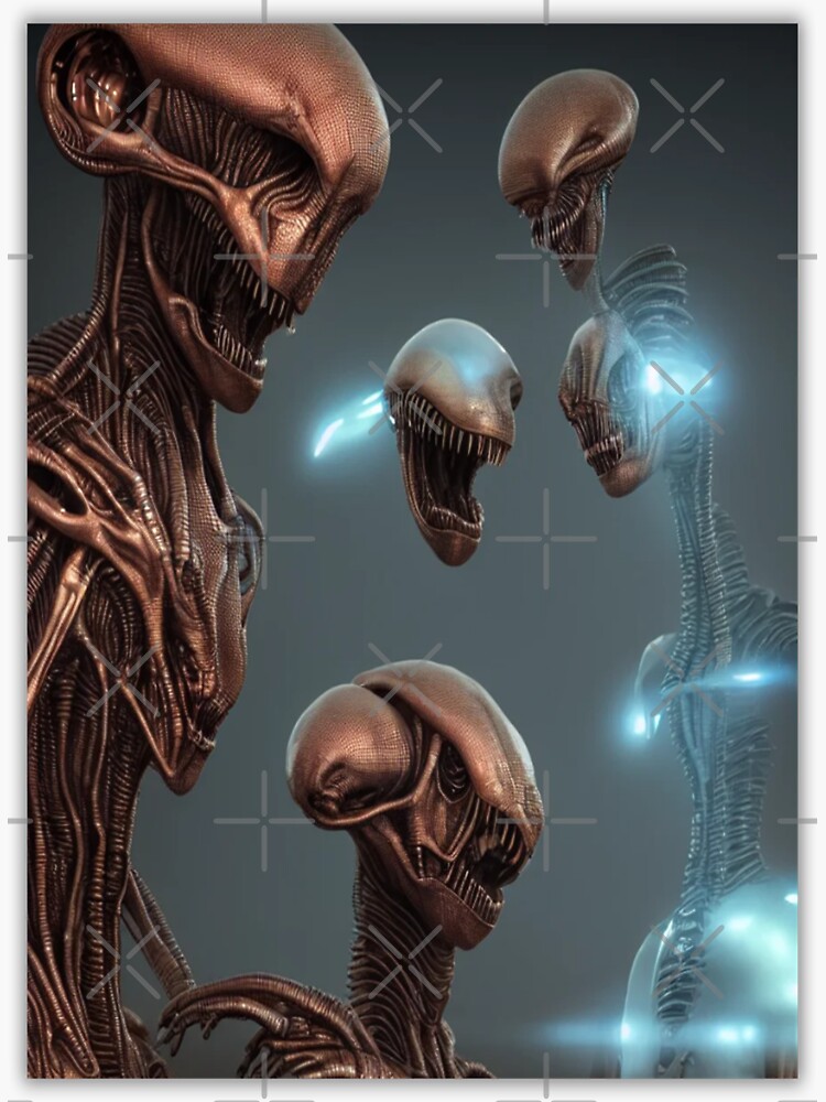 "Alien Gathering Game Hunter Destiny" Sticker for Sale by ...